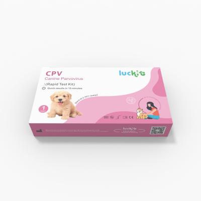 China Luckit Canine Parvovirus CPV PET DOG Test Kit Fast Reaction Rapid Factory Price Easy Operation Class I for sale