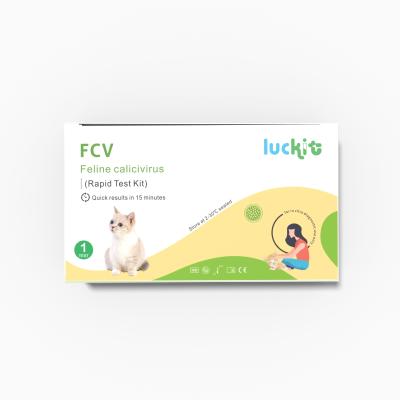 China Luckit Feline Calicivirus FCV PET CAT Test Kit Fast Reaction Rapid Class I for sale