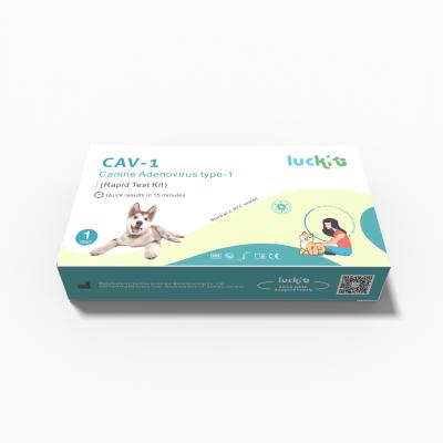 China Luckit Canineadenovirus type 1 CAV-1 PET DOG Test Kit Fast Reaction Rapid Class I for sale
