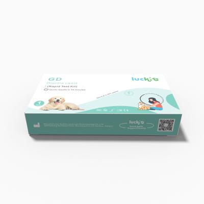 China Luckit Giardia GD PET DOG Test Kit Fast Reaction  Rapid Class I for sale