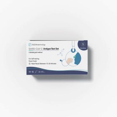 China iiLO 70mm SARS-CoV-2 Antigen Swab Test Kit Class III CE2934 5 Tests/Box for sale