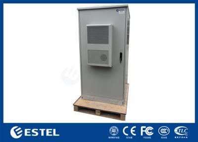 China Floor Mounted Cabinet Outdoor 19 Inch Rack With PDU, Air Conditioner And Sensors for sale