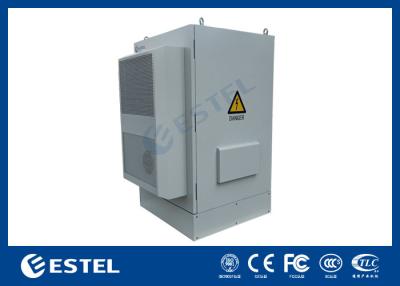 China SGCC Double Walls Outdoor Telecom Cabinet With 48VDC Air Conditioner and Fan for sale
