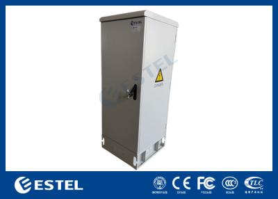 China IP65 Outdoor Telecom Cabinet Aluminum Plate With Dual Doors Natural Ventilation for sale