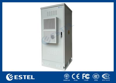 China IP55 30U Intergrated Outdoor Power Cabinet With Rectifier System Sensors Stainless Steel Enclosure for sale