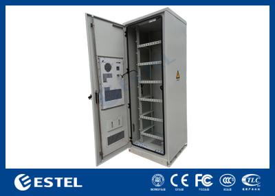 China Outdoor Floor Mounted Cabinet 19 Inch Rack 45U User Space With Air Conditioner Enclosure for sale