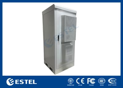 China Powder Coated Outdoor Telecom Cabinet With Dual Cooling System And Power System for sale