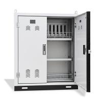 China IP55 Level Outdoor Telecom Enclosure Equipped with Inner Hinge Front and Rear Doors for sale