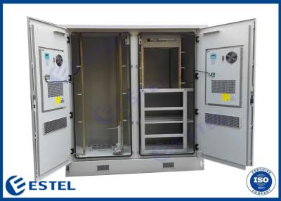 China Steel 2pcs Compartments FCC Outdoor Telecom Enclosure for sale