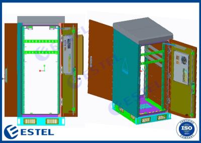 China 23U ESTEL Weatherproof Telecom Enclosure With Air Conditioner for sale