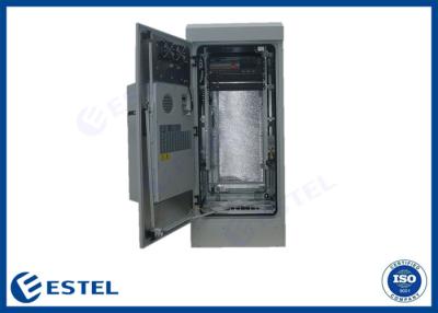 China 24U Galvanized Steel Outdoor Telecom Enclosure Double Doors Double Walls for sale