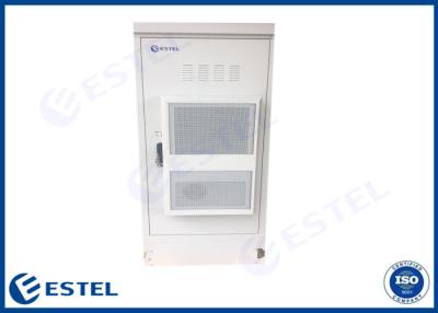China Gray RAL7035 Galvanized Steel Outdoor Telecom Enclosure 850X850X1750mm for sale