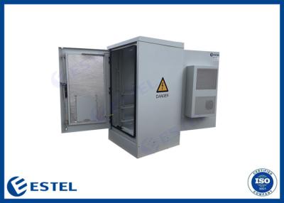 China IP55 Outdoor Telecom Enclosure Anti theft Three Point Lock  Air Conditioner Cooling for sale