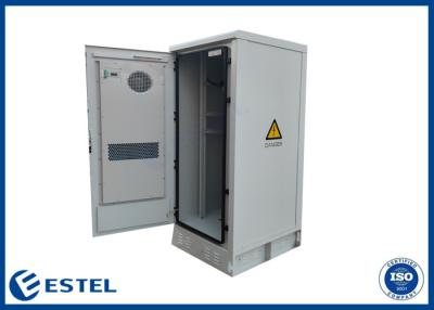 China RAL7035 IP55 Outdoor Rack Cabinet Galvanized Steel Powder Coating for sale