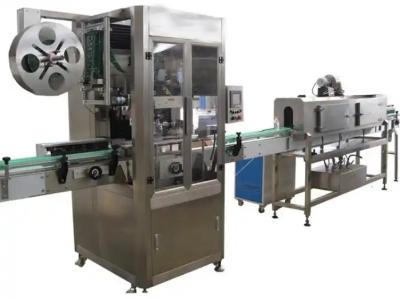 China 8500pcs/Hour Shrink Label Machine Square Curved Bottle Shrink Sleeve Applicator Machine for sale