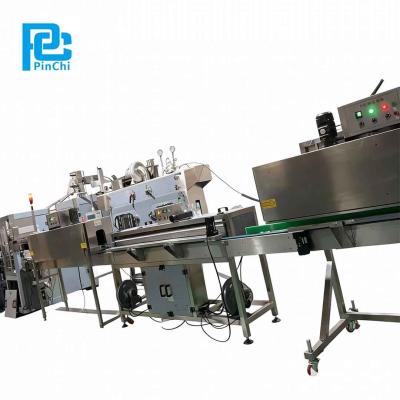 China Automatic 600ml PET Bottle Shrink Sleeve Labeling Machine 304 Stainless Steel 2 Stations 3 Furnaces for sale