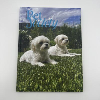 China A4 A5 Hardcover Bound Book Printing Embossed Saddle Stitching for sale