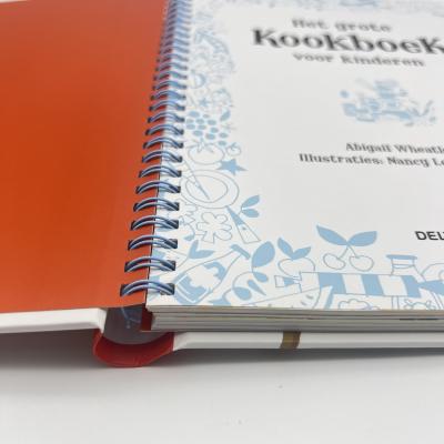 China Cookbook Hardcover Art Book Printing Concealed  Wire O Binding Woodfree Paper for sale