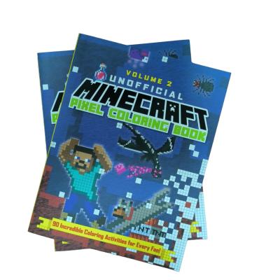 China Softcover Coloring Book for Children Pixel Art with Uncoated Woodfree Paper for sale