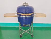 China 24 Inch Kamado Grill with Cast Iron Cooking Surface 200-700°F Charcoal BBQ for sale