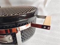 China Table Black Ceramic Kamado Grill BBQ Stainless Steel Kitchenware for sale