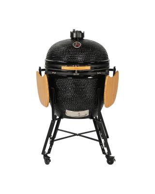 China 50kg Charcoal Kamado Grill 24 Inch 200-700°F Ceramic BBQ Smoker for sale