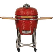 China 22 Inch Ceramic Charcoal Kamado Grill 50kg Stainless Steel Cooking Grates 200-700°F for sale
