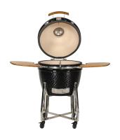 China 24 Inch Charcoal Kamado Grill 200-700°F Ceramic BBQ Smoker Cooker for sale