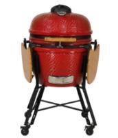 China 24 Inch Charcoal Kamado Grill Ceramic Cooker Adjustable Ventilation 200-700°F for sale