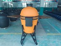 China Damping Hinge Orange Urban Charcoal Kamado Grill for sale