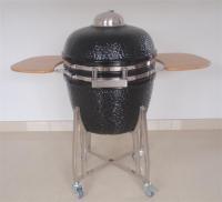 China Adjustable Ventilation System Charcoal Kamado Grill Ceramic With Grill Cover for sale