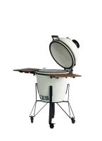 China Bubble White Glaze Charcoal Kamado Grill 21.5 Inch 57*65cm for sale