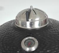 China SGS Black Cast Iron Grate 24 Inch Ceramic Kamado Grill Charcoal BBQ for sale