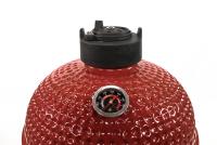 China Handwork Ceramic Red Charcoal 15 Inch Kamado Grill for sale