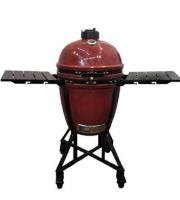 China 21.5 Inch 54.6cm Ceramic BBQ Grill Kamado Outdoor Charcoal Smoker Oven Red for sale