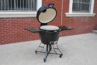 China 56cm SGS Black 22 Inch Kamado Grill Glazed Treatment Surface for sale