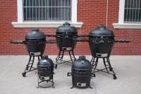 China 56cm SGS Black 22 Inch Kamado Grill Glazed Treatment Surface for sale