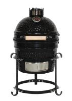 China 15 Inch Ceramic Kamado Grill 38.1cm Portable Charcoal BBQ SGS Approved for sale