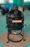 China 15 Inch Ceramic Kamado Grill 38.1cm Portable Charcoal BBQ SGS Approved for sale