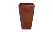 China Glazed Ceramic Garden Planter Pot 24x24x52cm Round Outdoor Flower Pot for sale