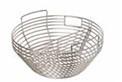 China SS304 Natural Color BBQ Grill Basket with Divider 30cm 37cm Stainless Steel for sale