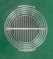 China SS304 Natural Color BBQ Grill Basket with Divider 30cm 37cm Stainless Steel for sale