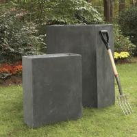 China UV Resistant Fiber Clay Planter 75x33x96.5cm Non Toxic Outdoor Garden Pot for sale
