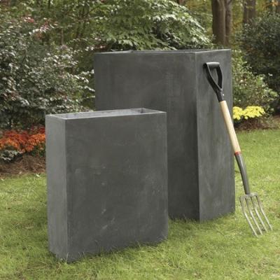 China UV Resistant Fiber Clay Planter 75x33x96.5cm Non Toxic Outdoor Garden Pot for sale