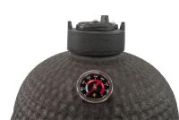 China Ceramic Kamado Grill 15 Inch Dark Grey Charcoal BBQ Outdoor Cooking Oven for sale