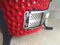 China SGS Red Ceramic Kamado Grill , 31.8cm Mini Kamado Grill for sale