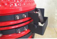 China SGS Red Ceramic Kamado Grill , 31.8cm Mini Kamado Grill for sale