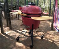 China Heat Resistant Ceramic BBQ 22 Inch Kamado Grill Single Cooking Grid for sale