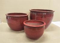 China 44x32cm Ceramic Outdoor Pots For Plants for sale