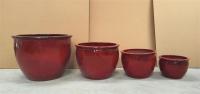 China 44x32cm Ceramic Outdoor Pots For Plants for sale